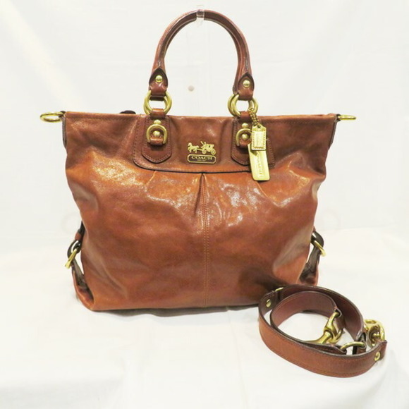 Coach | Bags | Coach Madison 2935 Leather 2way Bag Shoulder Tote Ladies ...
